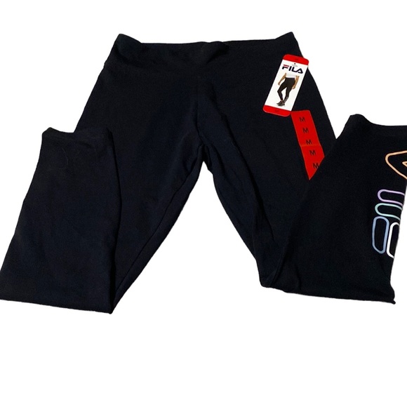 Fila | Pants & Jumpsuits | Fila Medium Size Black Workout Joggers Pants ...